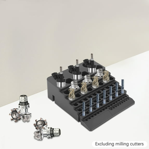 Milling Cutter Storage Box, 84 Holes Milling Cutter Storage Box, Drill ...