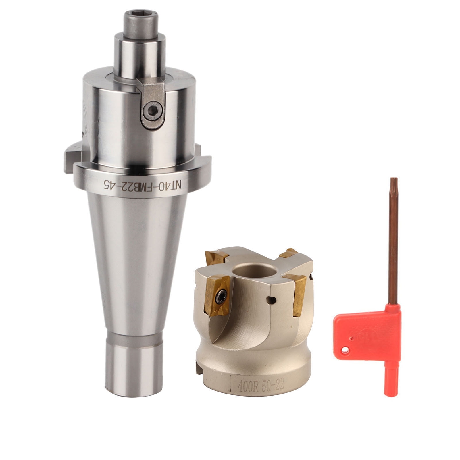 Milling Inserts,NT40 FMB22 Collet Chuck Holder BAP400R-50-22-4T Cutter ...