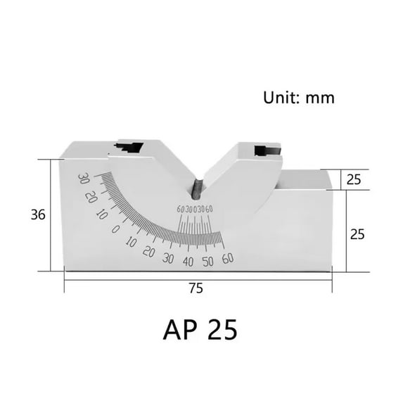 Milling Machine Precision Parts Adjustable Pad Angle Gauge Debugge V ...