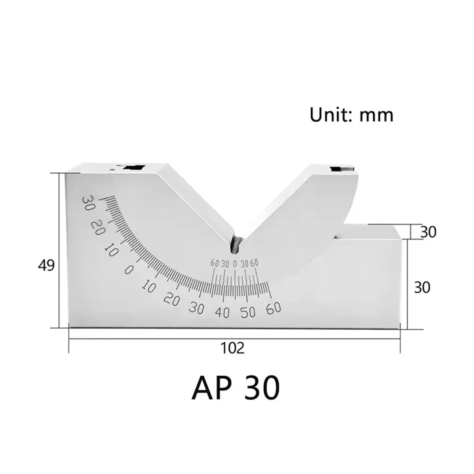Milling Machine Precision Parts Adjustable Pad Angle Gauge Debugge V ...