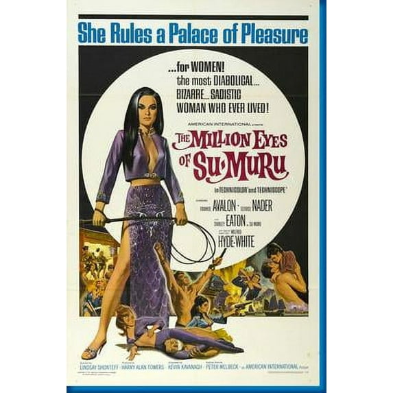 Million Eyes Of Sumuru Movie Poster Art Poster 24x36 Unframed, Age ...