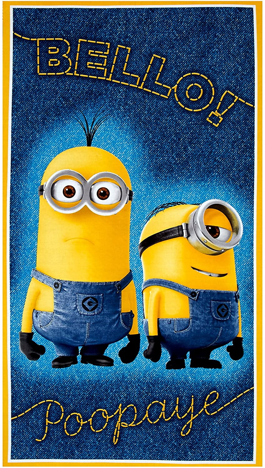 Millions Of Minions Bello! Poopaye 23.5in Panel Cotton - Walmart.com