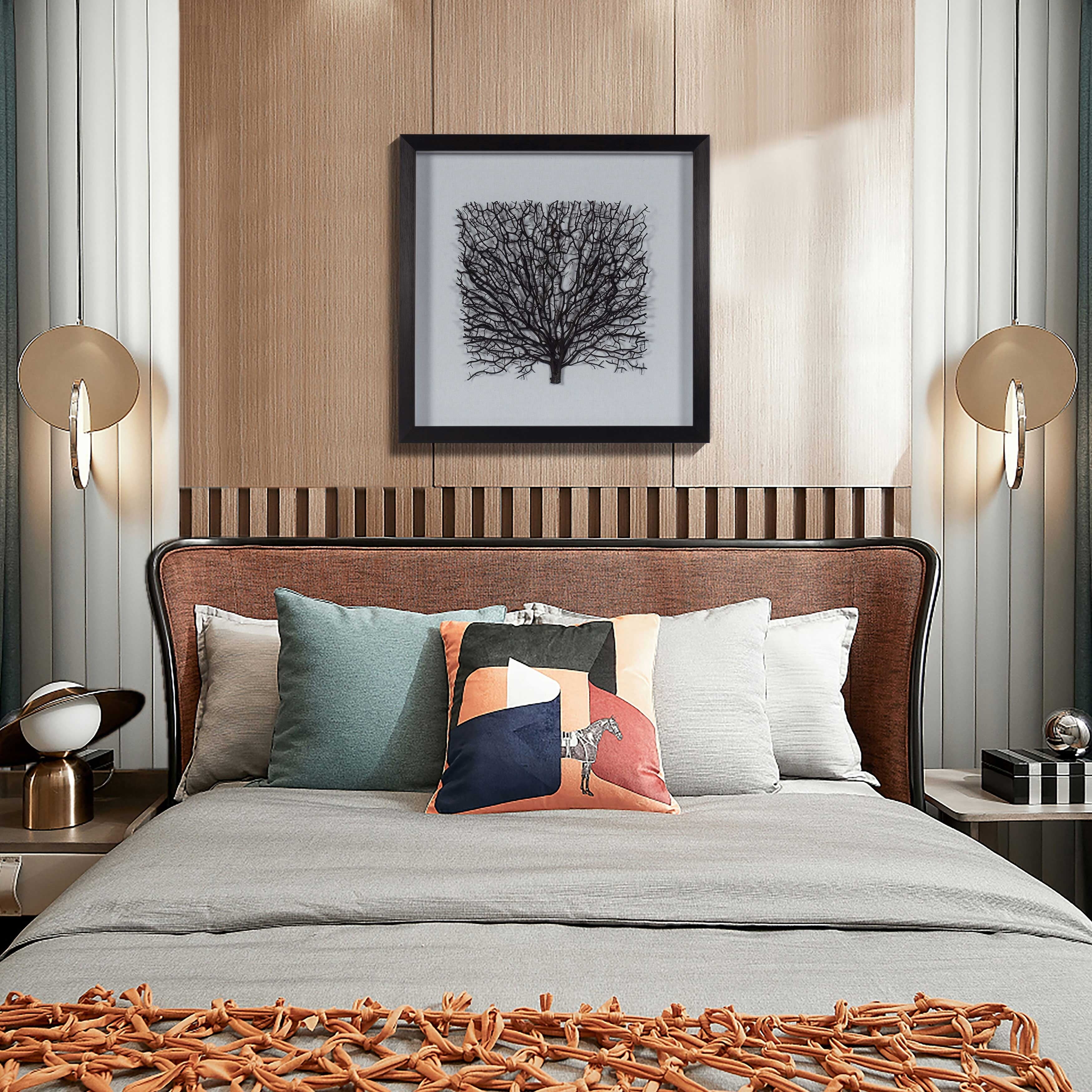 Millionstone HUJI Withered Tree Shadow Box Wall Decor Square - Walmart.com