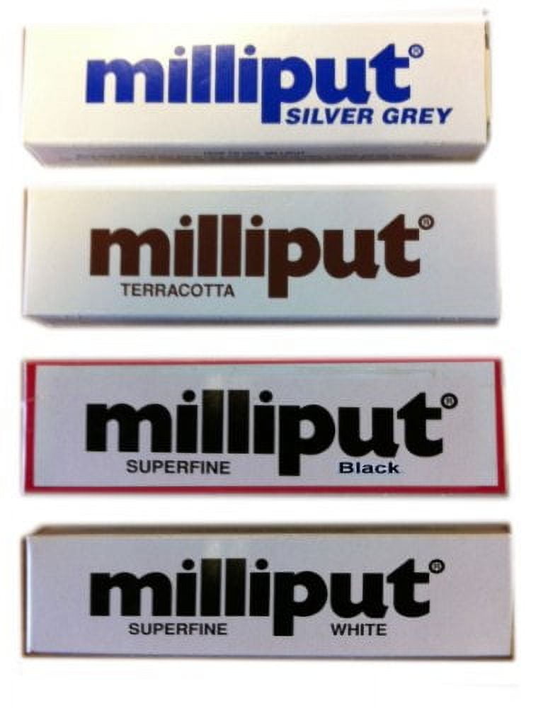 Milliput Epoxy Putty Pack of 3 (6 Sticks) Standard Yellow Grey Cold ...