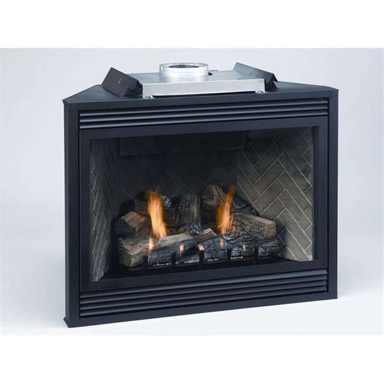 Millivolt Tahoe Premium Direct Vent Propane Fireplace with Standing ...