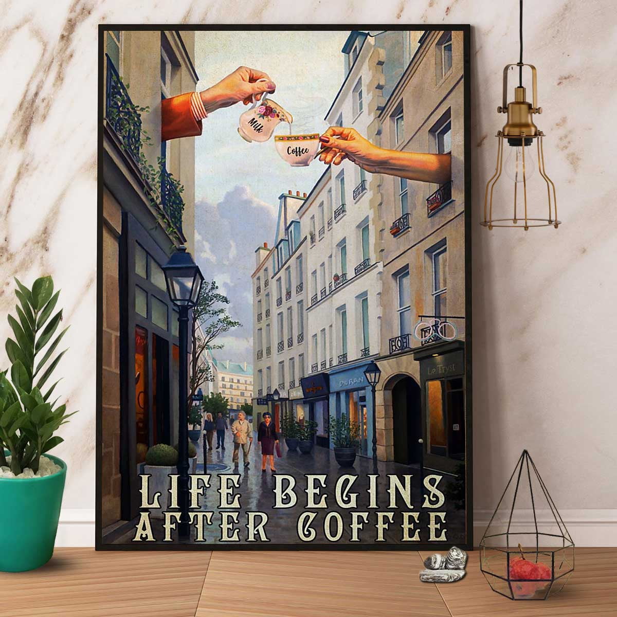 Millk And Coffee Life Begins After Coffee Great 3D Print Gift Paper ...