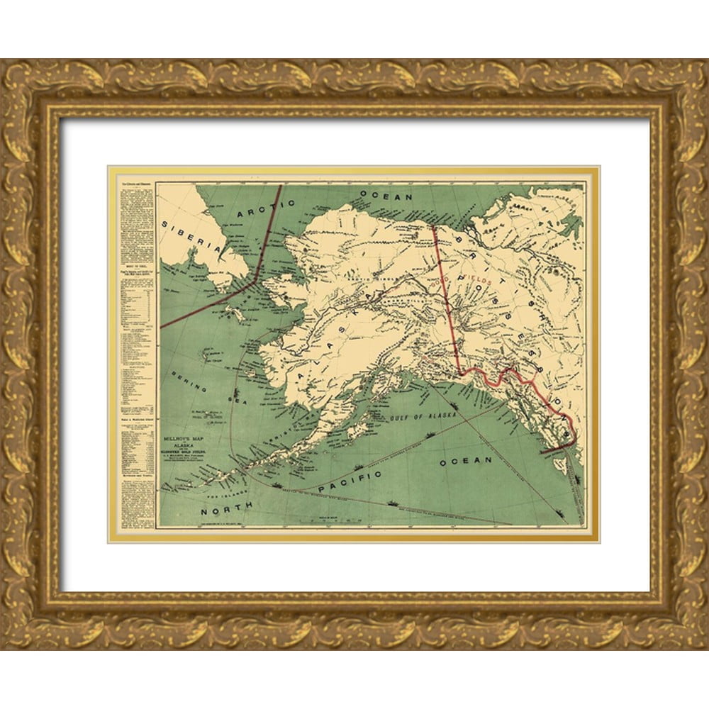 Millroy 18x15 Gold Ornate Wood Framed with Double Matting Museum Art ...