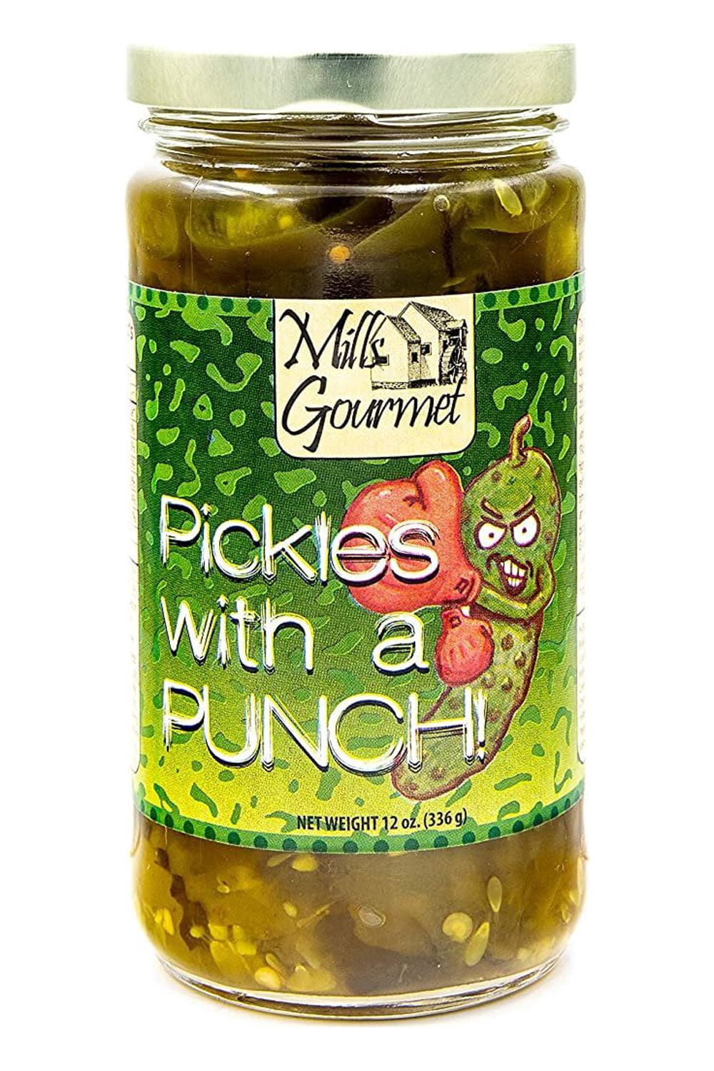 Mills Gourmet Pickles With a Punch With Flavors of Jalapeno Peppers and ...