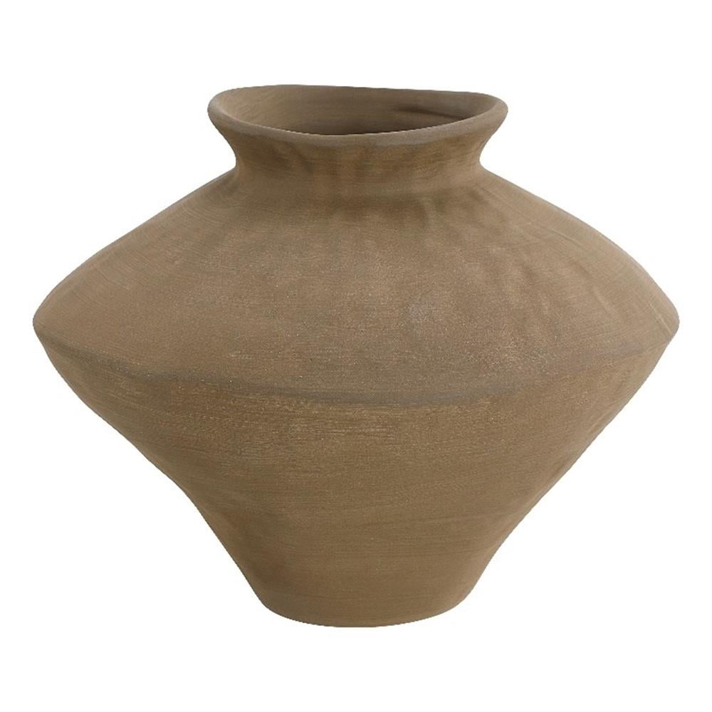 Mills Indoor Ceramic Vase Brown - Walmart.com