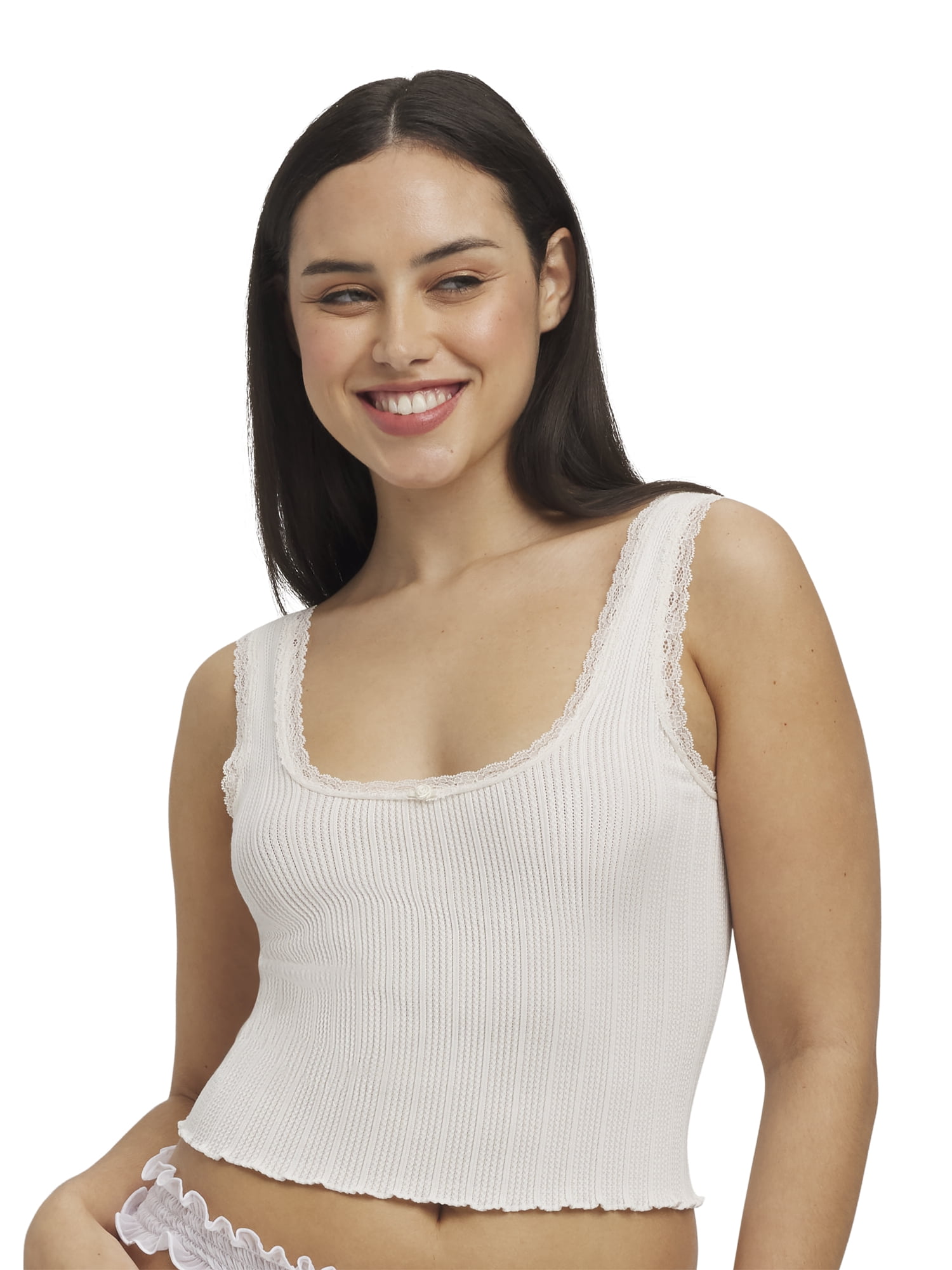 Mills by Millie Bobby Brown Women's Pointelle Tank, Sizes XS-XXXL ...