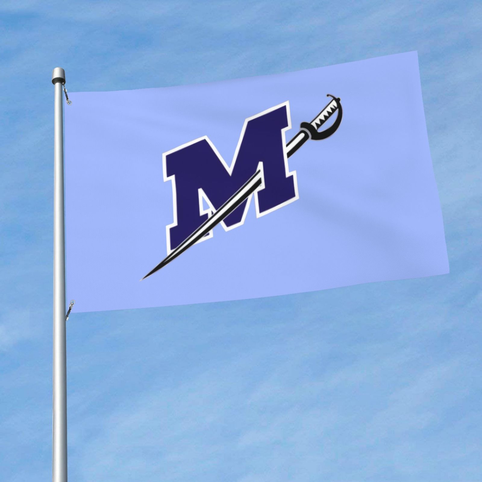 Millsaps College Flag 3x5 Outdoor ,Sewn Stripes, Stronger Brass ...