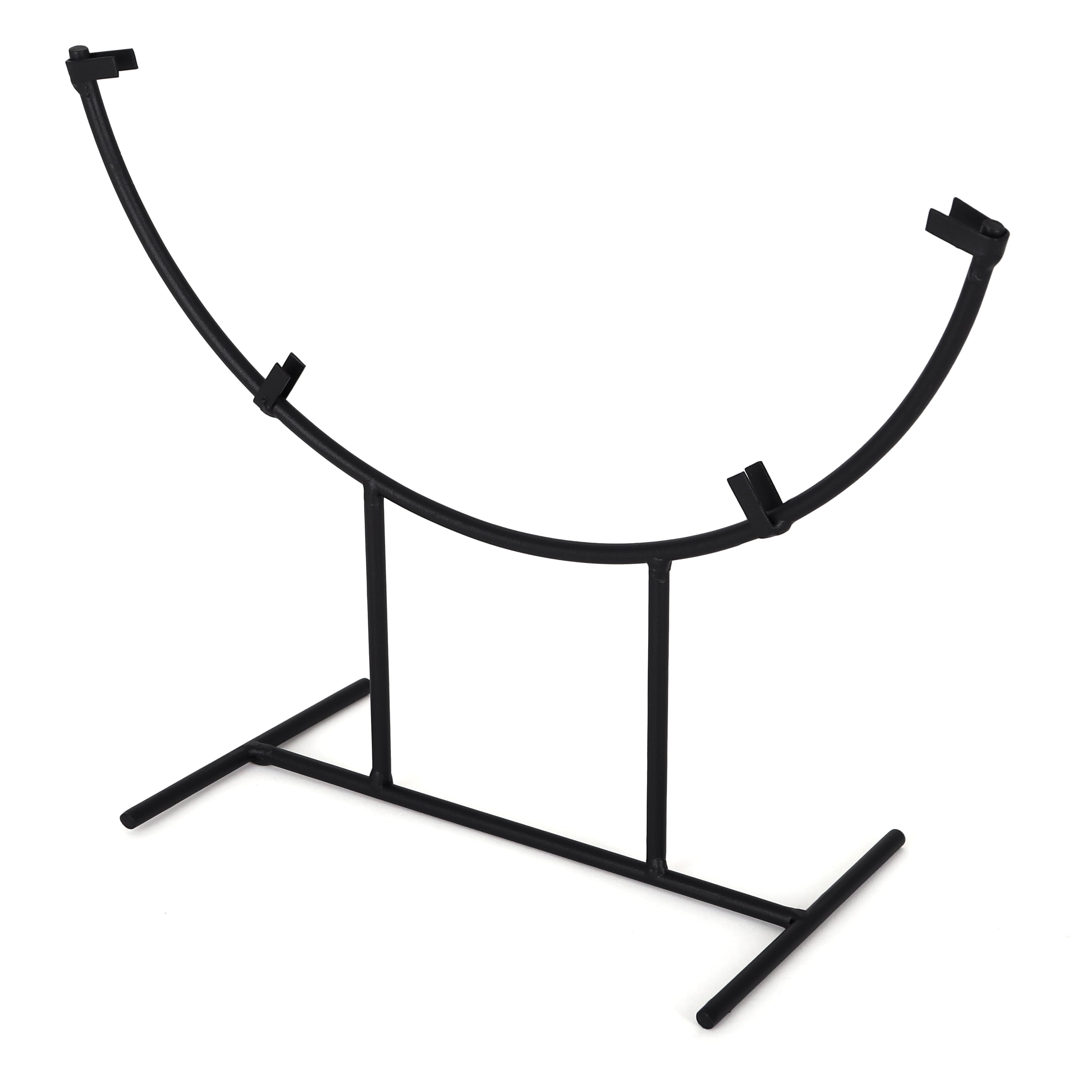 Milltown Merchants 12" Essential Round Black Metal Display Stand - 1 ...