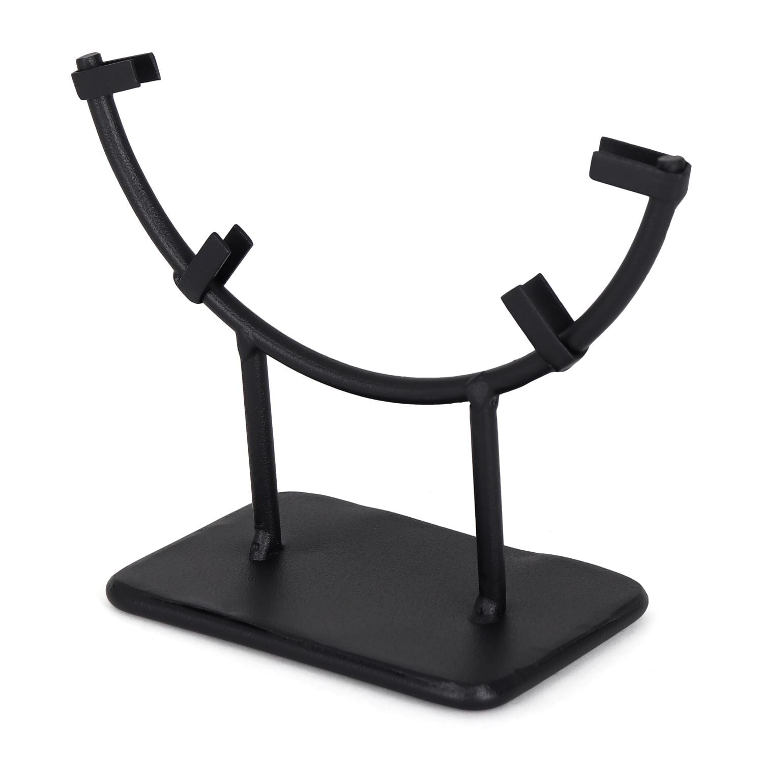 Milltown Merchants 6" Premium Round Black Metal Display Stand - 4 Pack ...