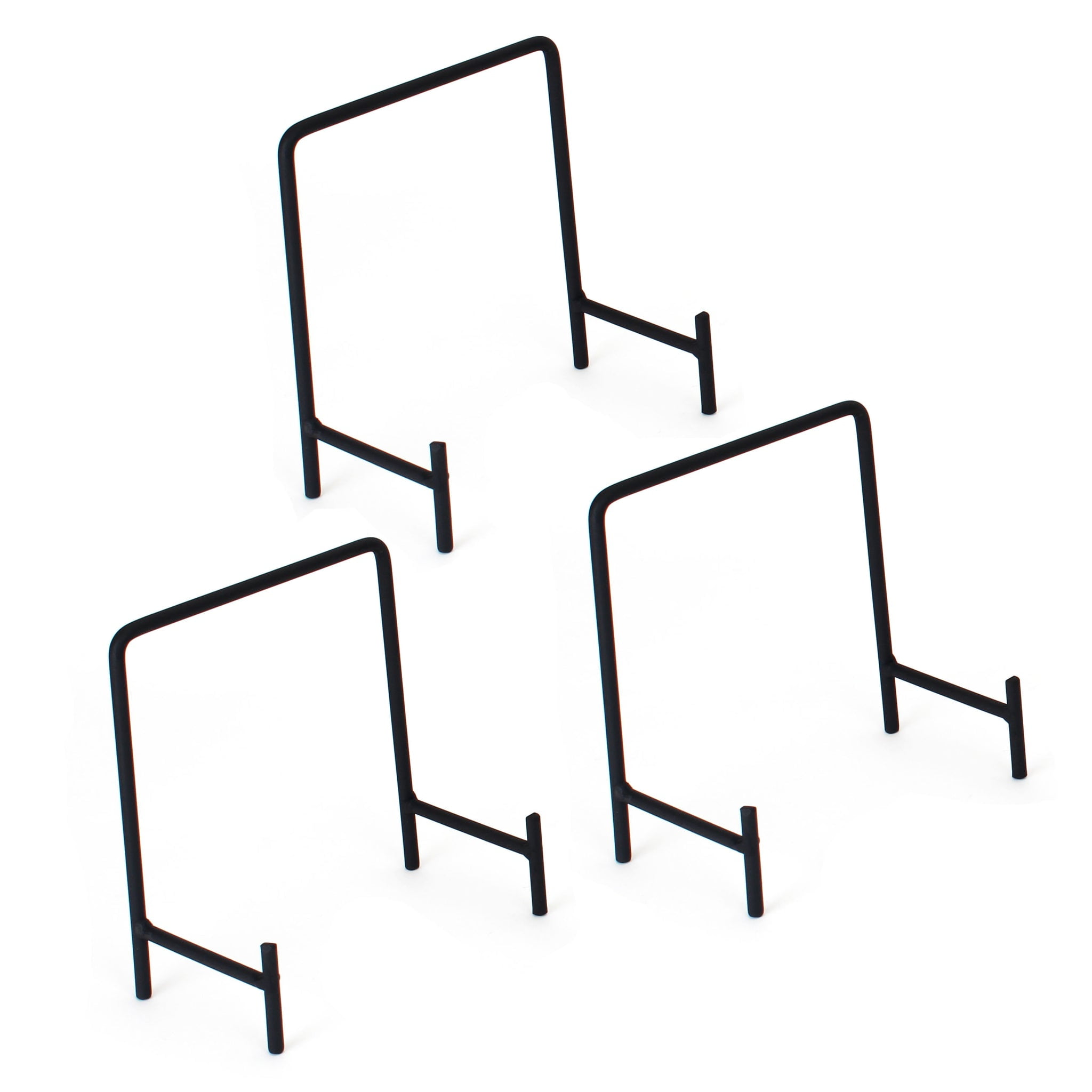 Milltown Merchants Black Metal Modern Display Stand (Medium, 3 Pack ...