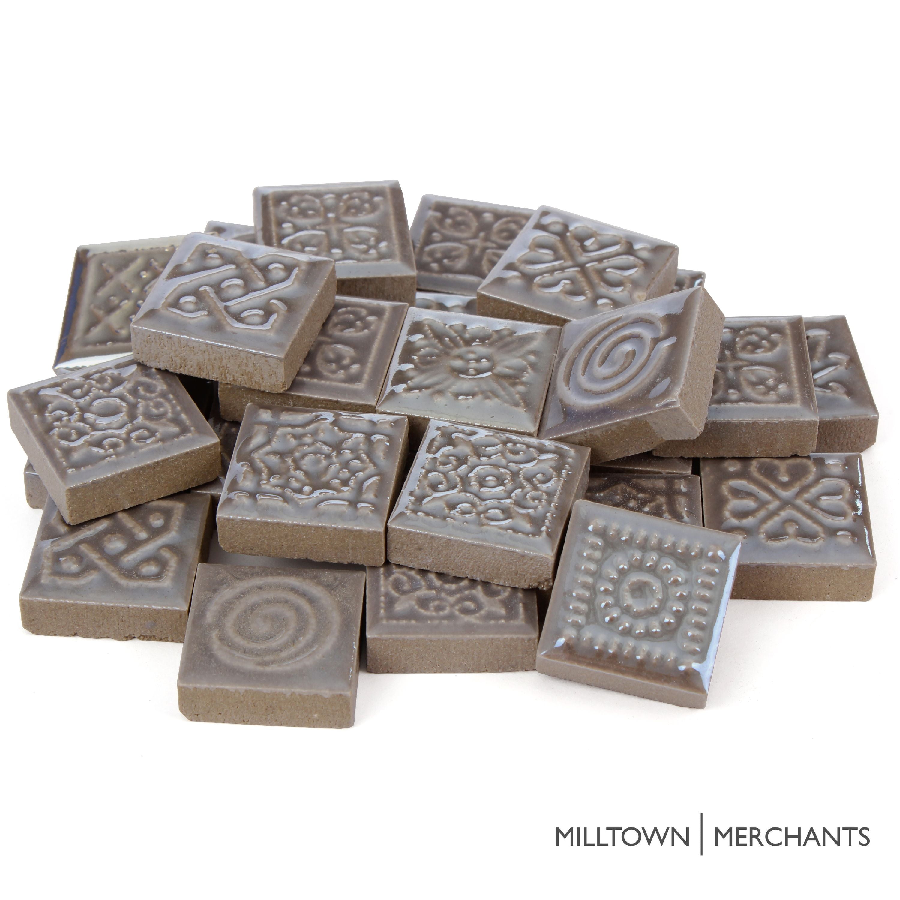 Milltown Merchants Gray Designer Mandala Mosaic Pieces (3 lbs ...