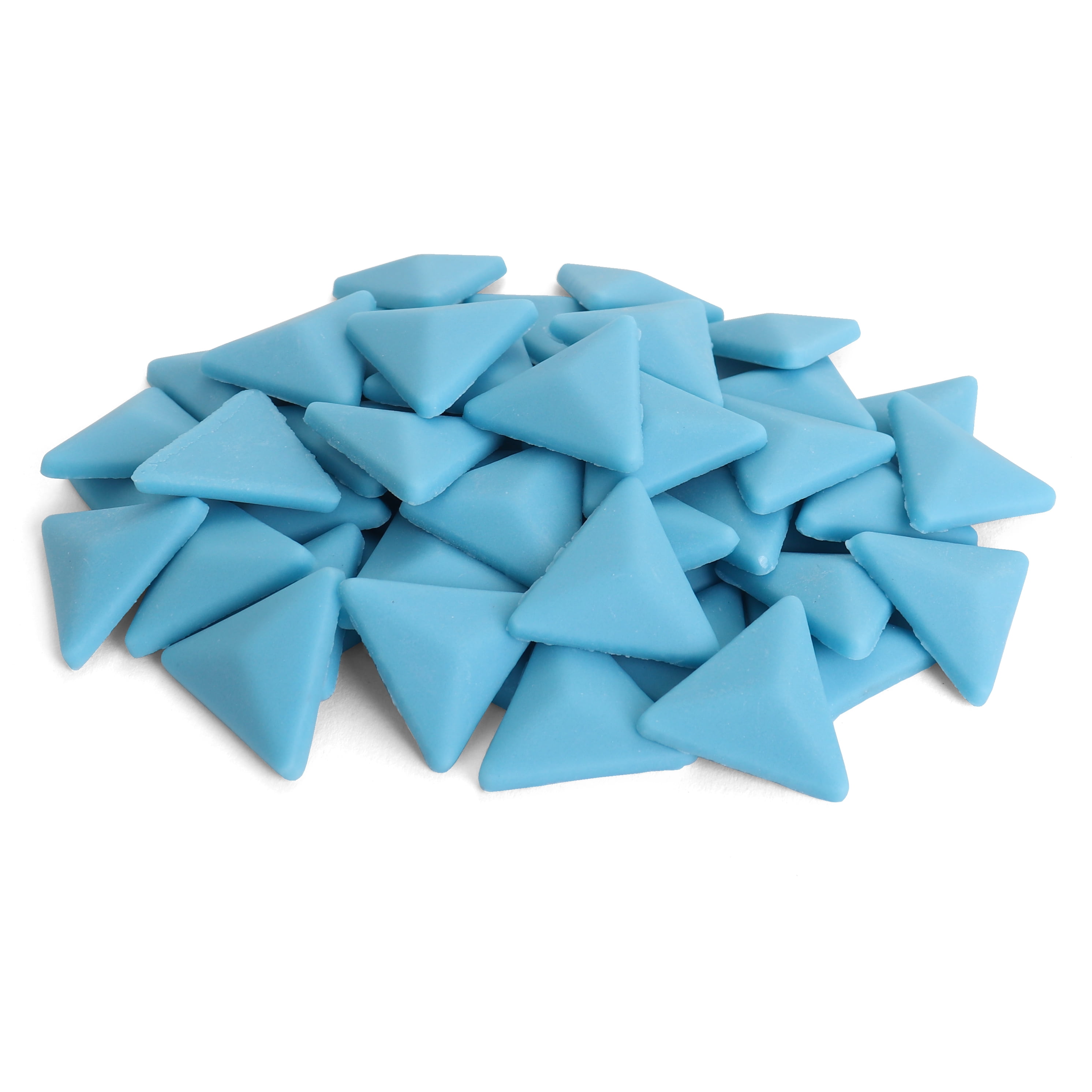 Milltown Merchants Matte Triangle Mosaic Tile Pieces (Hawaiian Blue, 1 ...