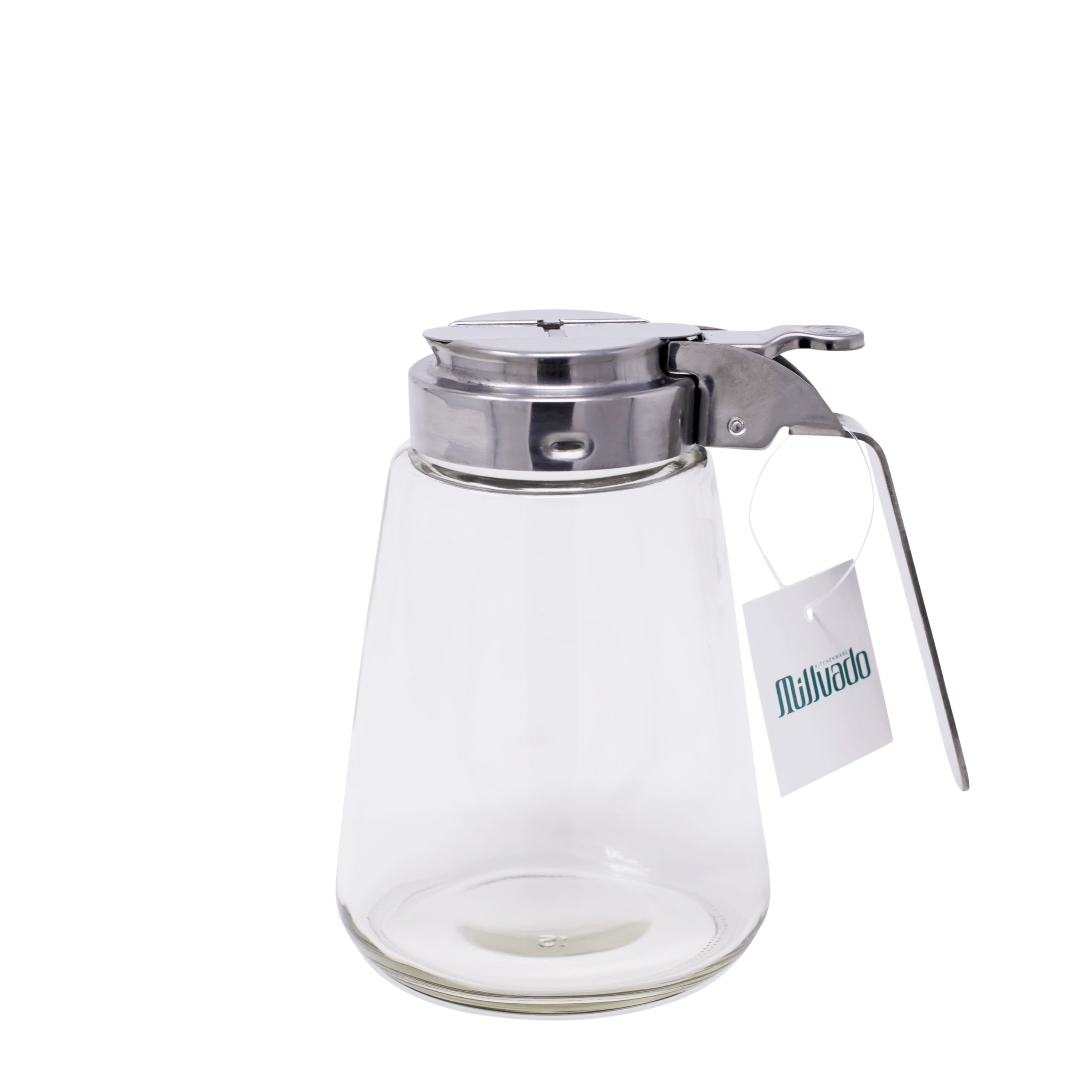 Millvado 12 Ounce Glass Sugar Dispenser | Restaurant Style, Stainless ...