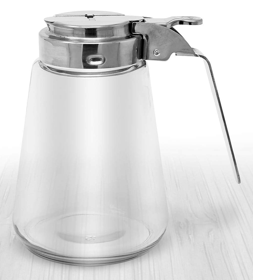 Millvado 12 Ounce Glass Sugar / Syrup Dispenser | Restaurant Style ...