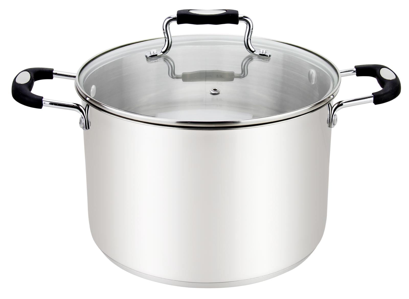 Millvado Stock Pot, Large Stainless Steel 12.5 Quart StockPot, Large ...