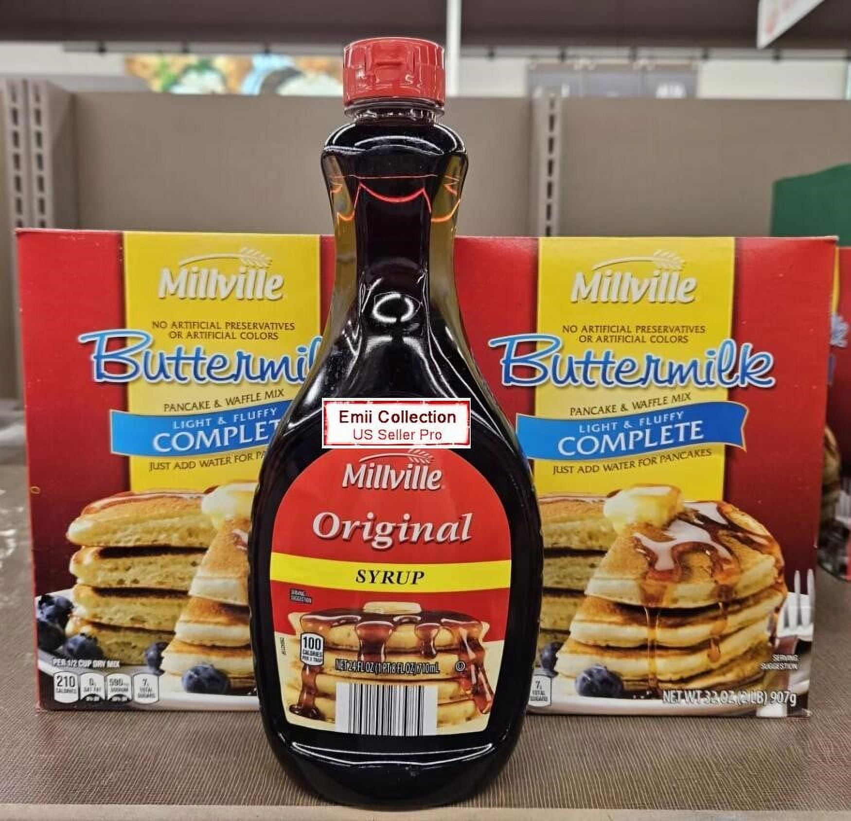 Millville Buttermilk Pancake & Waffle Mix & Millville Orginal Syrup (3 ...