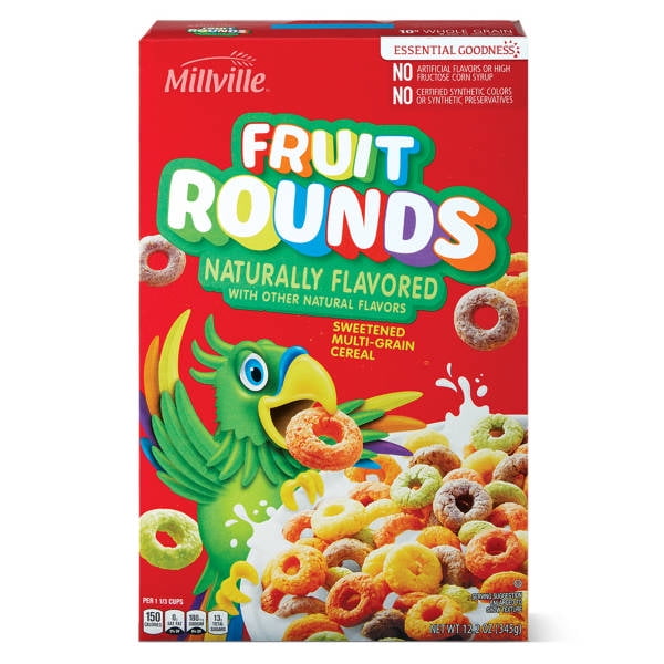 Millville Fruit Rounds Cereal, 12.2 oz - Walmart.com