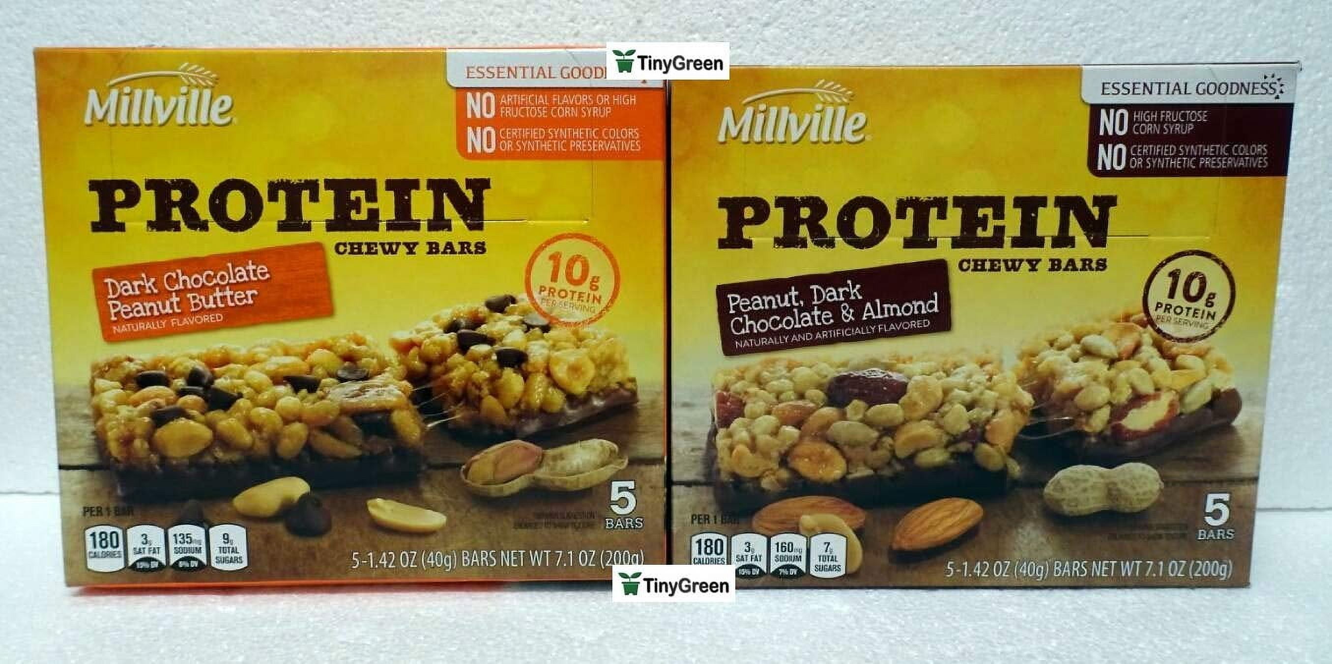 Millville Protein Chew Bars Two Flavors AIS1 Combo Bundle 7.1oz 200g ...