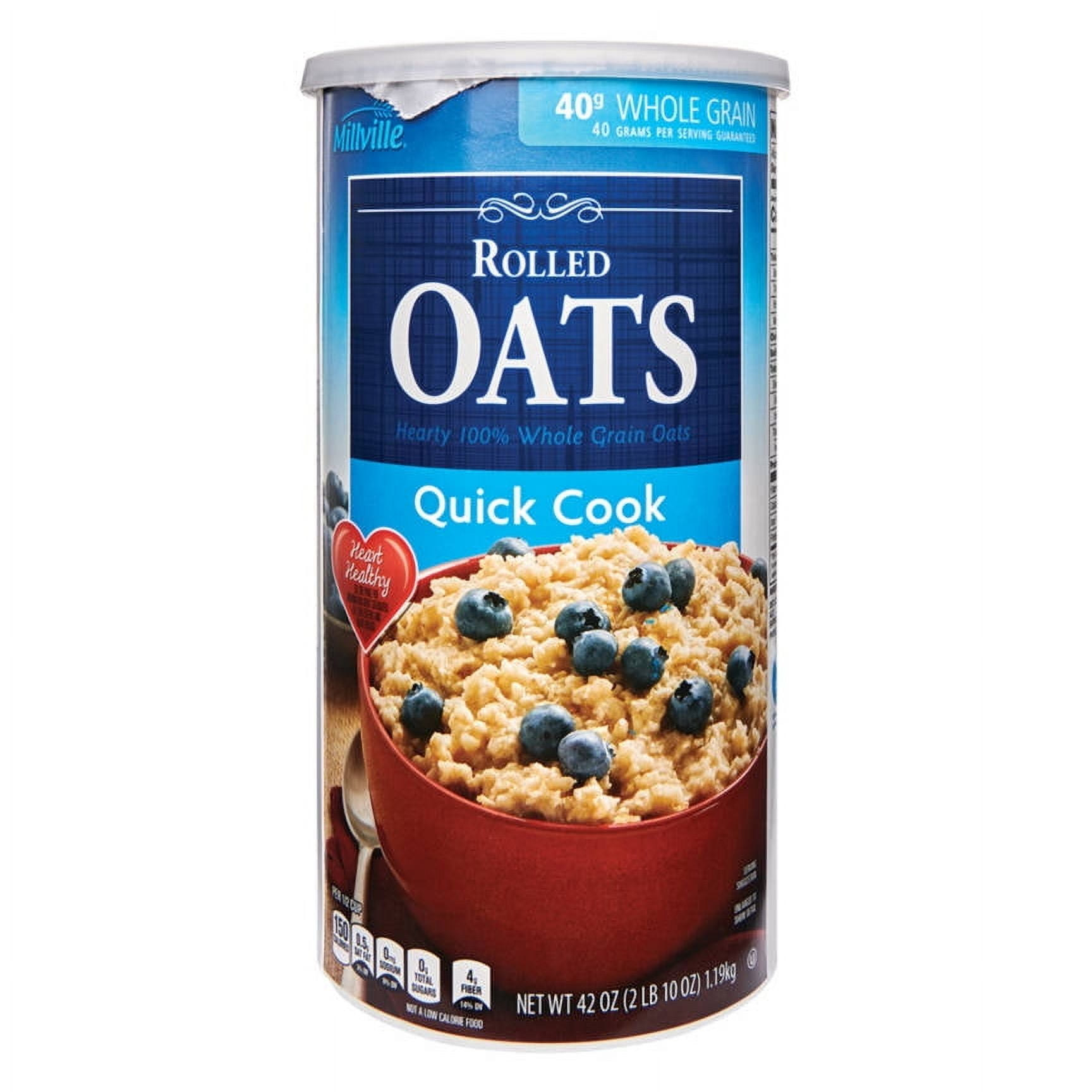 Millville Quick Oats, 42 oz - Walmart.com
