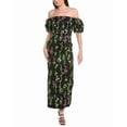 Milly womens Nira Bloom Embroidery Off The Shoulder Maxi Dress, 8 ...