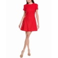 Milly womens Samara Boucle Mini Dress, 0, Red - Walmart.com
