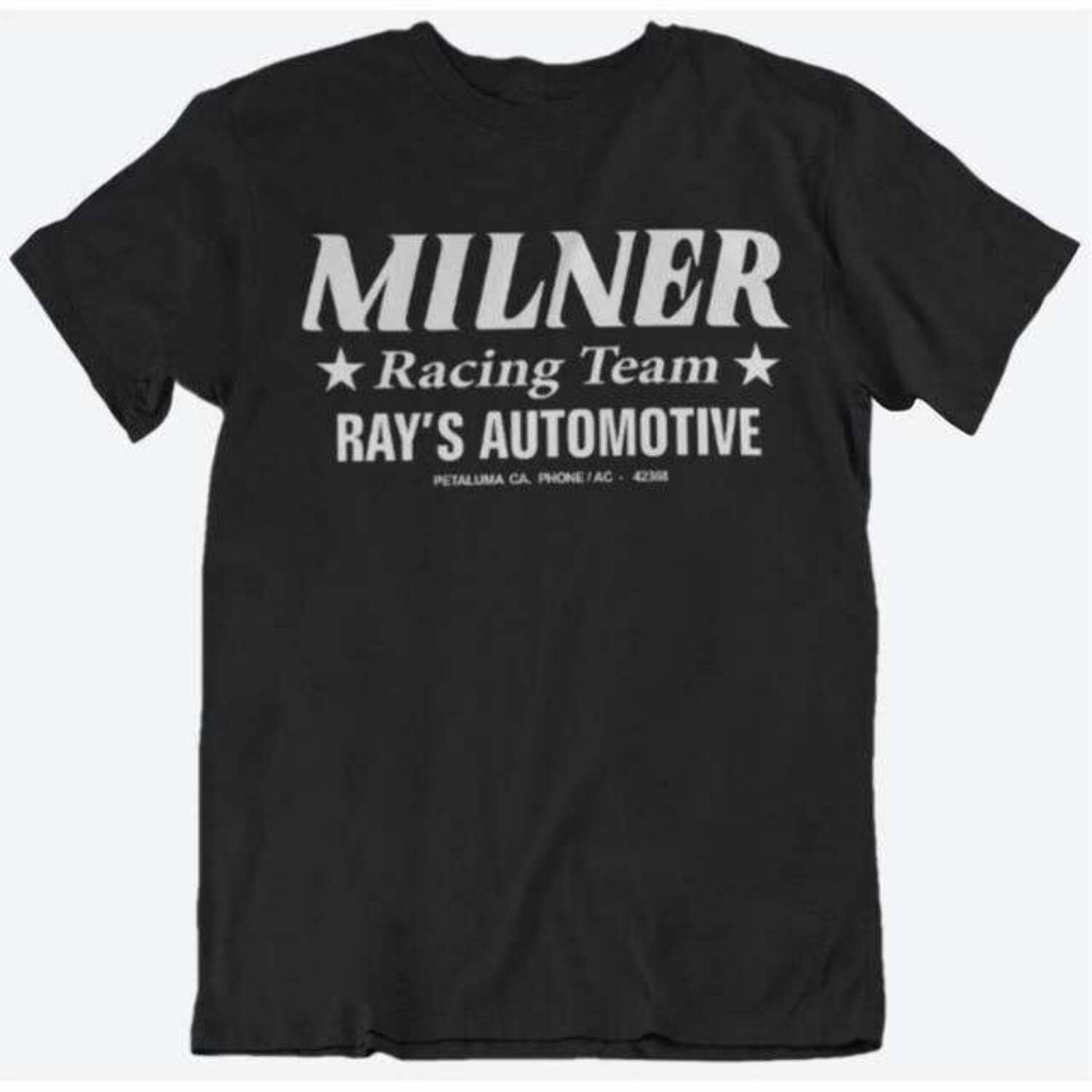 Milner Racing Team Black Mens T Shirt Ford Drag Racing Hot Rods ...