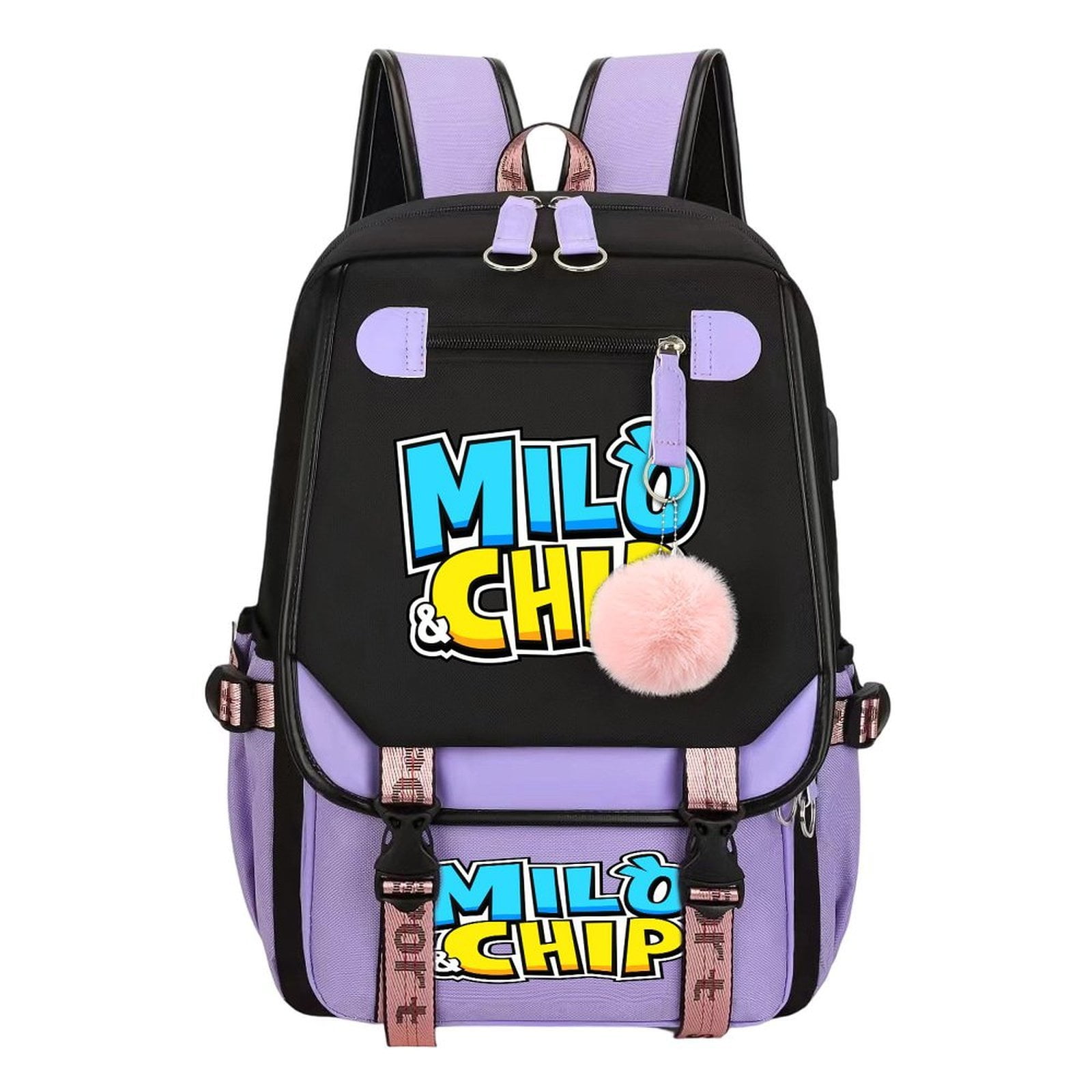 Milo And Chip Outdoor Travel Backpack Double Shoulder Bag School Bag ...