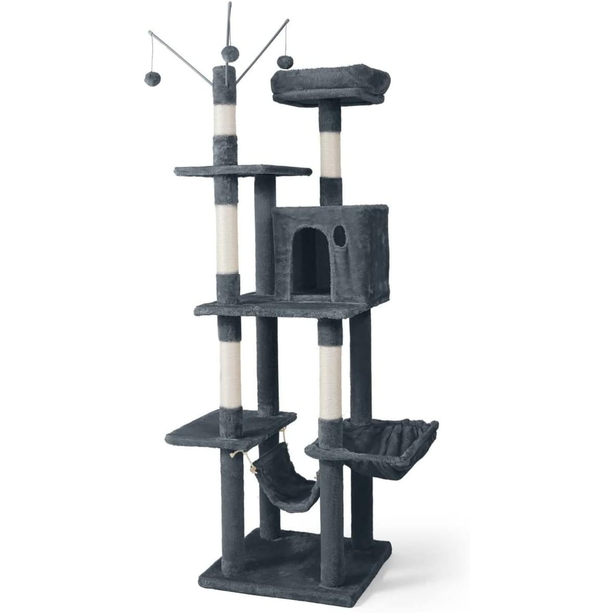 Milo Department Store 70-Inch Modern Cat Tree Tower for Large Kittens ...