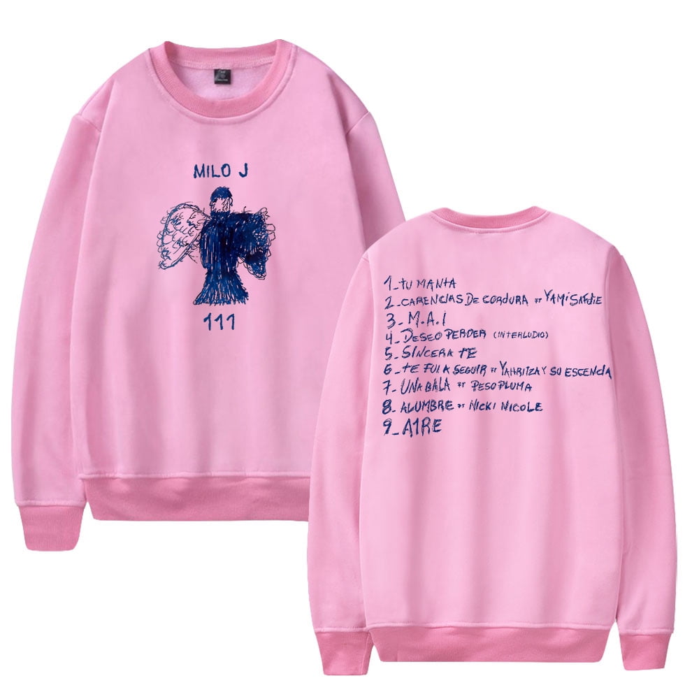 Milo J 111 Album Merch 2024 Tour Crewneck Long Sleeve Streetwear Casual ...