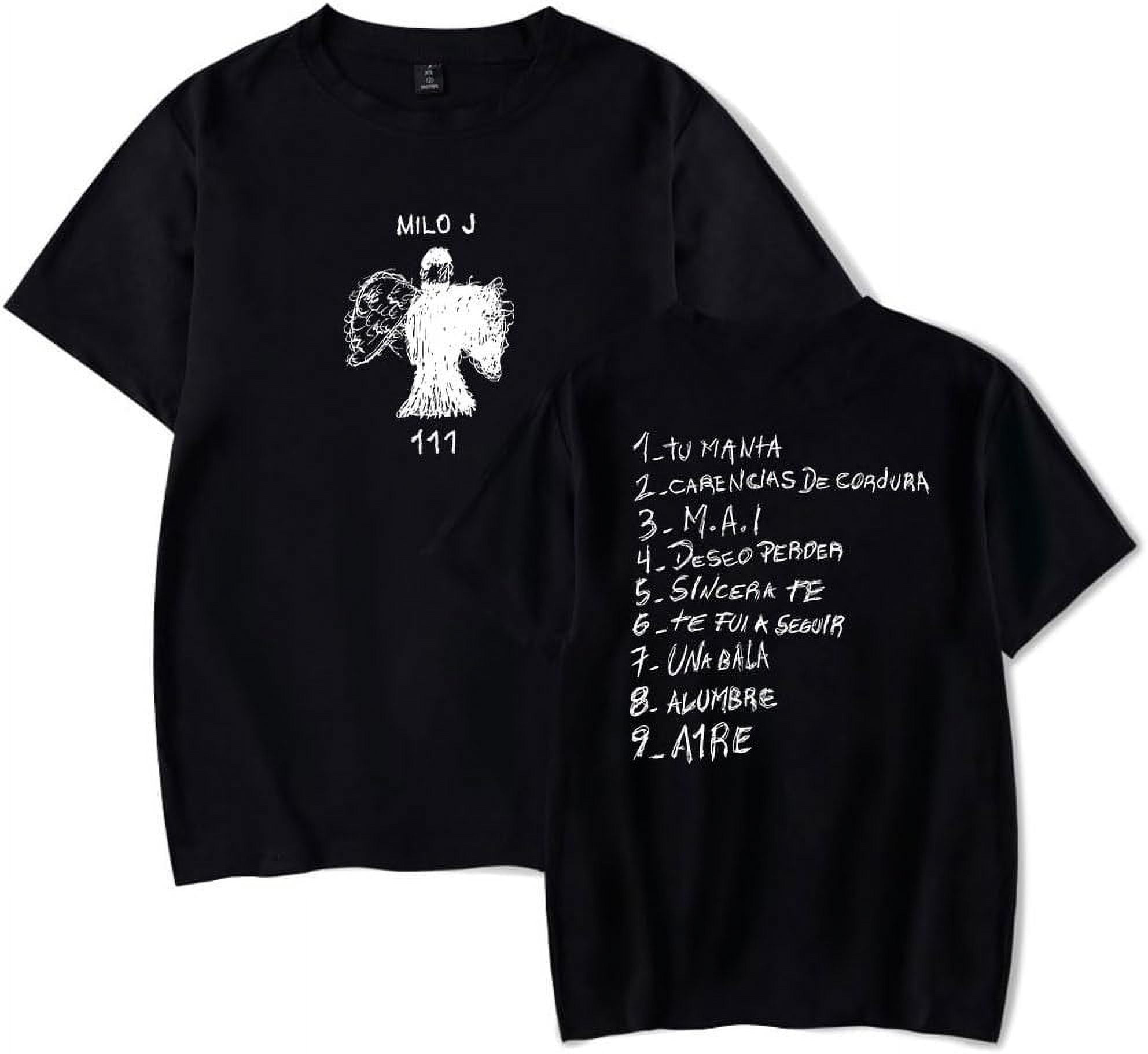 Milo J T-Shirts 111 Album Merch Print Women Men Fashion Casual Singer ...