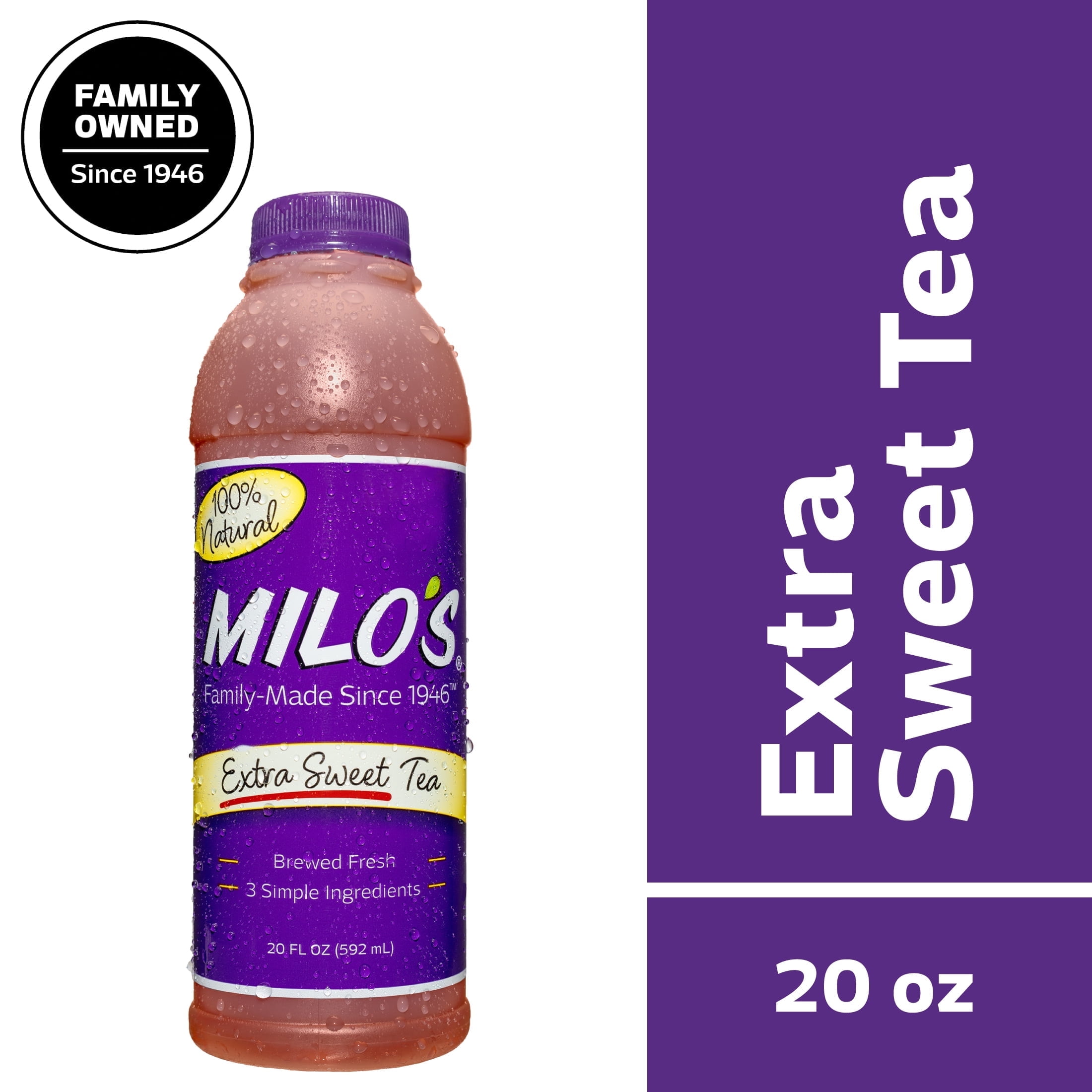 Milo's Extra Sweet Iced Tea 20 fl oz single serve-Pack Of 6 - Walmart.com