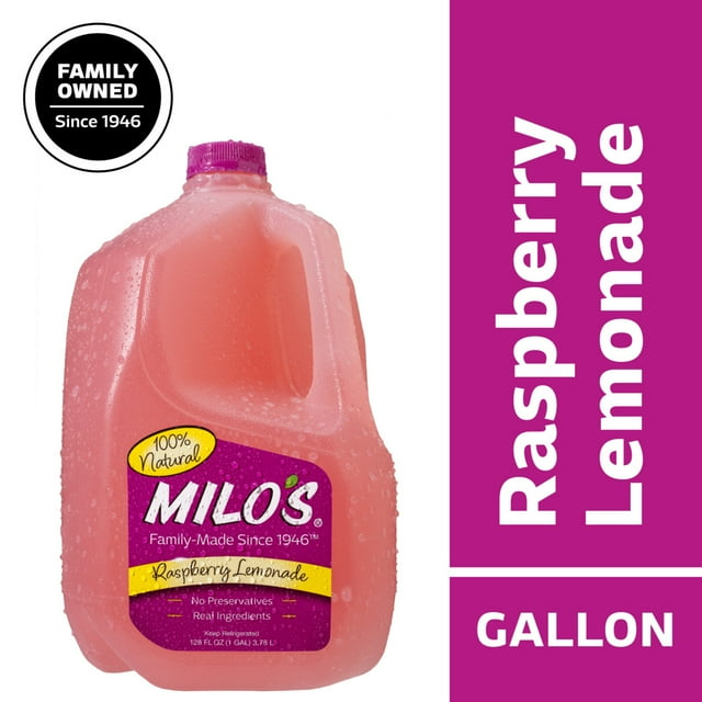 Milo' Raspberry Lemonade - Juice Bottles for Food Services - Walmart ...