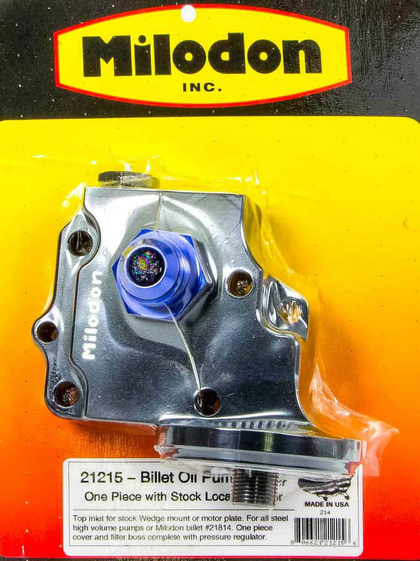 Milodon 21215 MLD21215 WEDGE BILLET PUMP COVER - Walmart.com