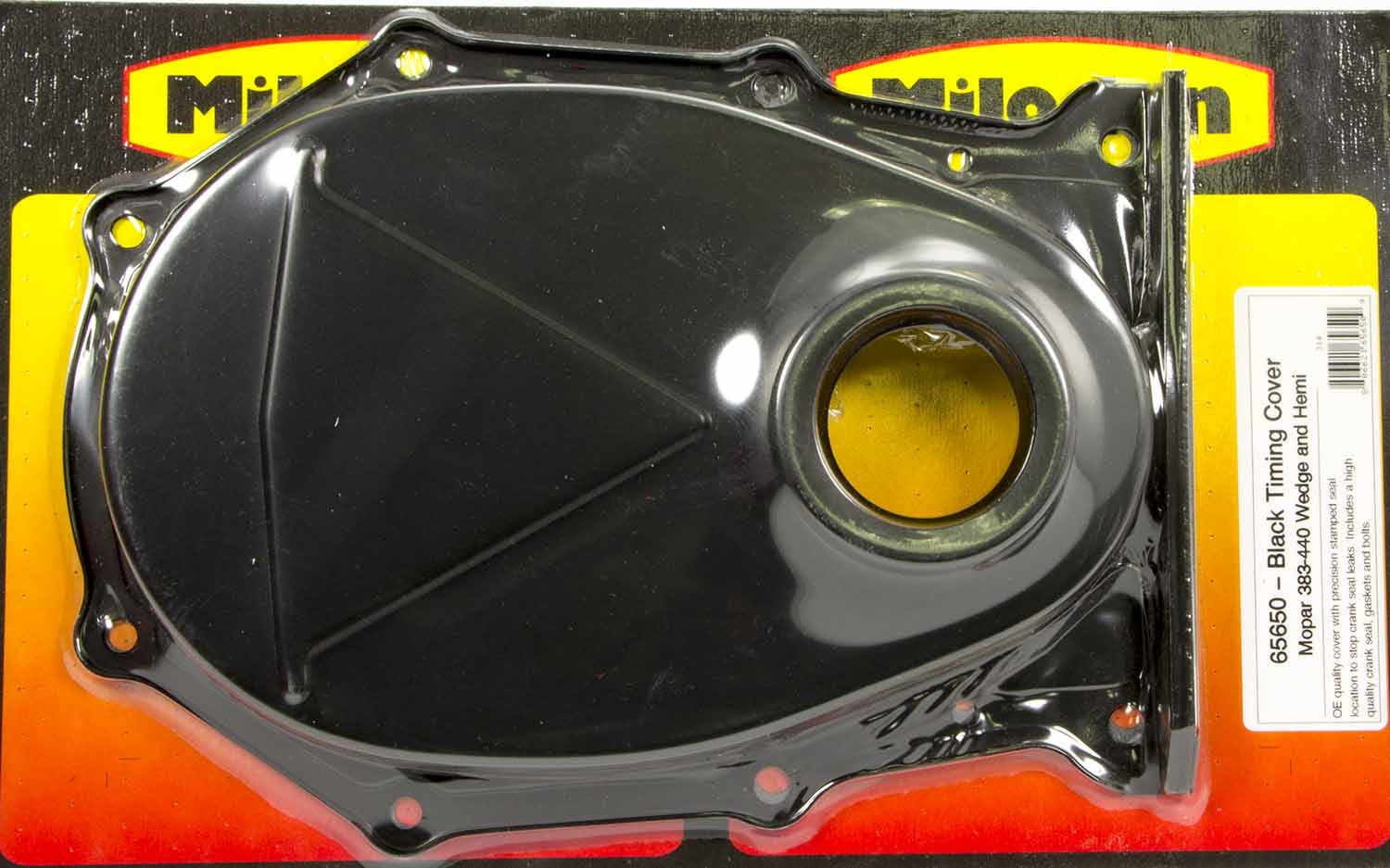 Milodon 65650 MLD65650 BB MOPAR BLACK TIMING COVER - Walmart.com