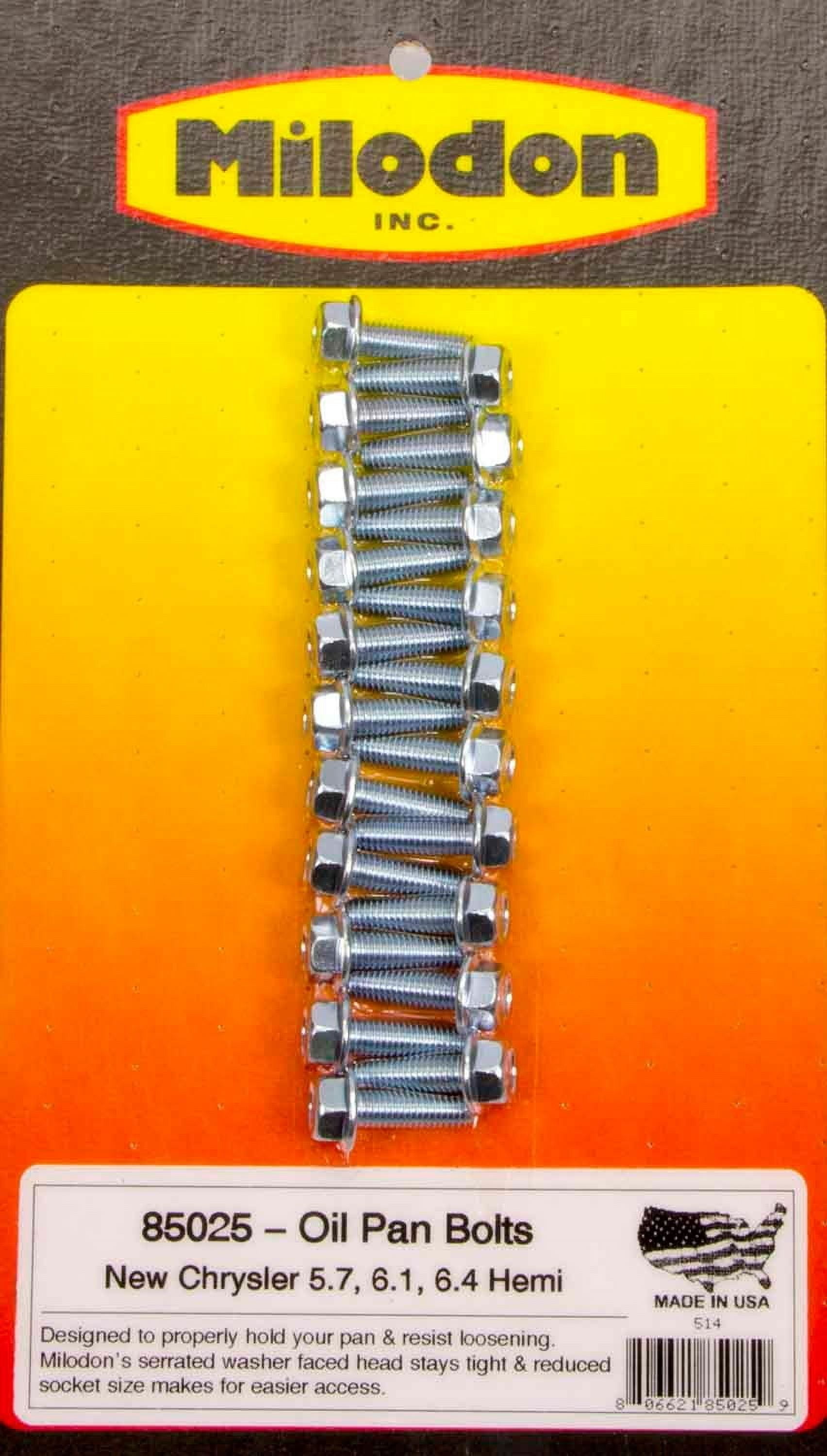 Milodon 85025 MLD85025 OIL PAN BOLTS HEMI 5.7/6.1L - Walmart.com