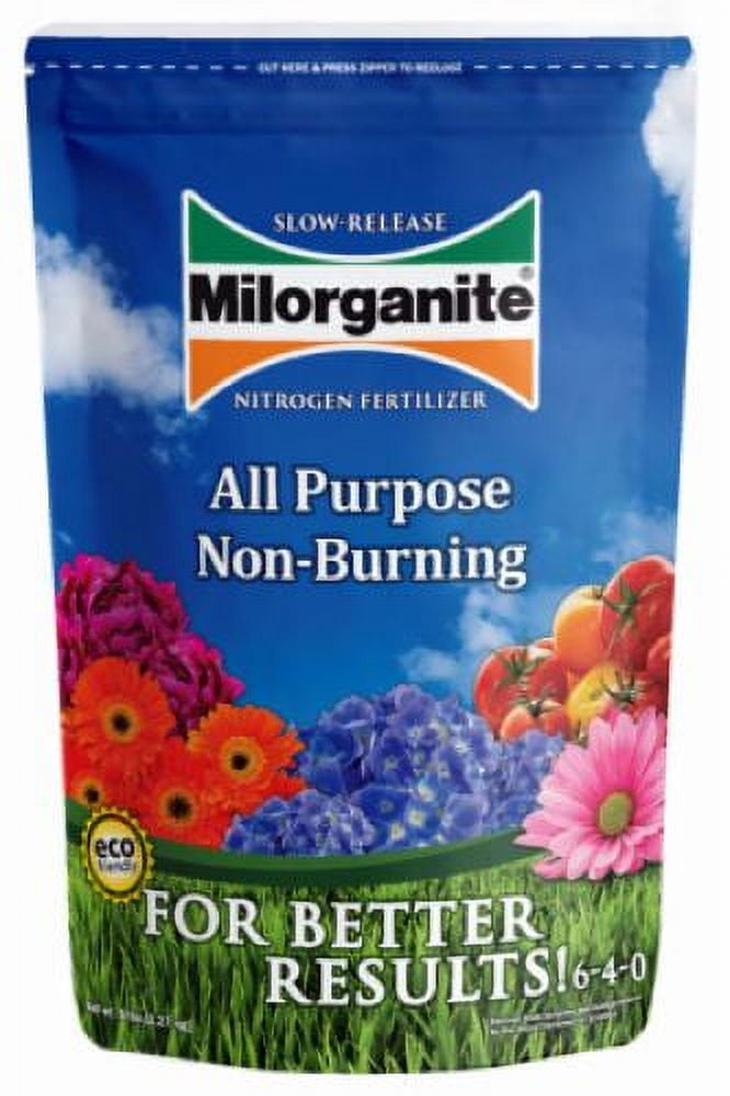 Milorganite All-Purpose Slow-Release Nitrogen Fertilizer, 6-4-0, 5 lb ...