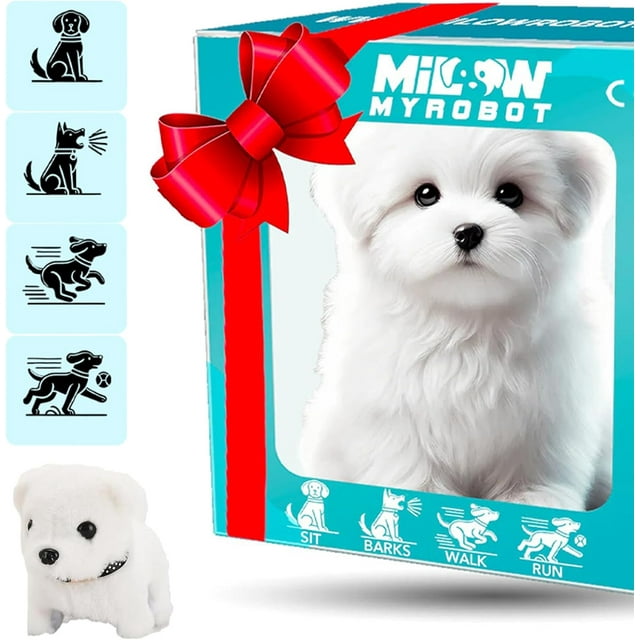 Milow - My Realistic Robot Puppy, Milow Robot Puppy, Plush Toy Dog ...