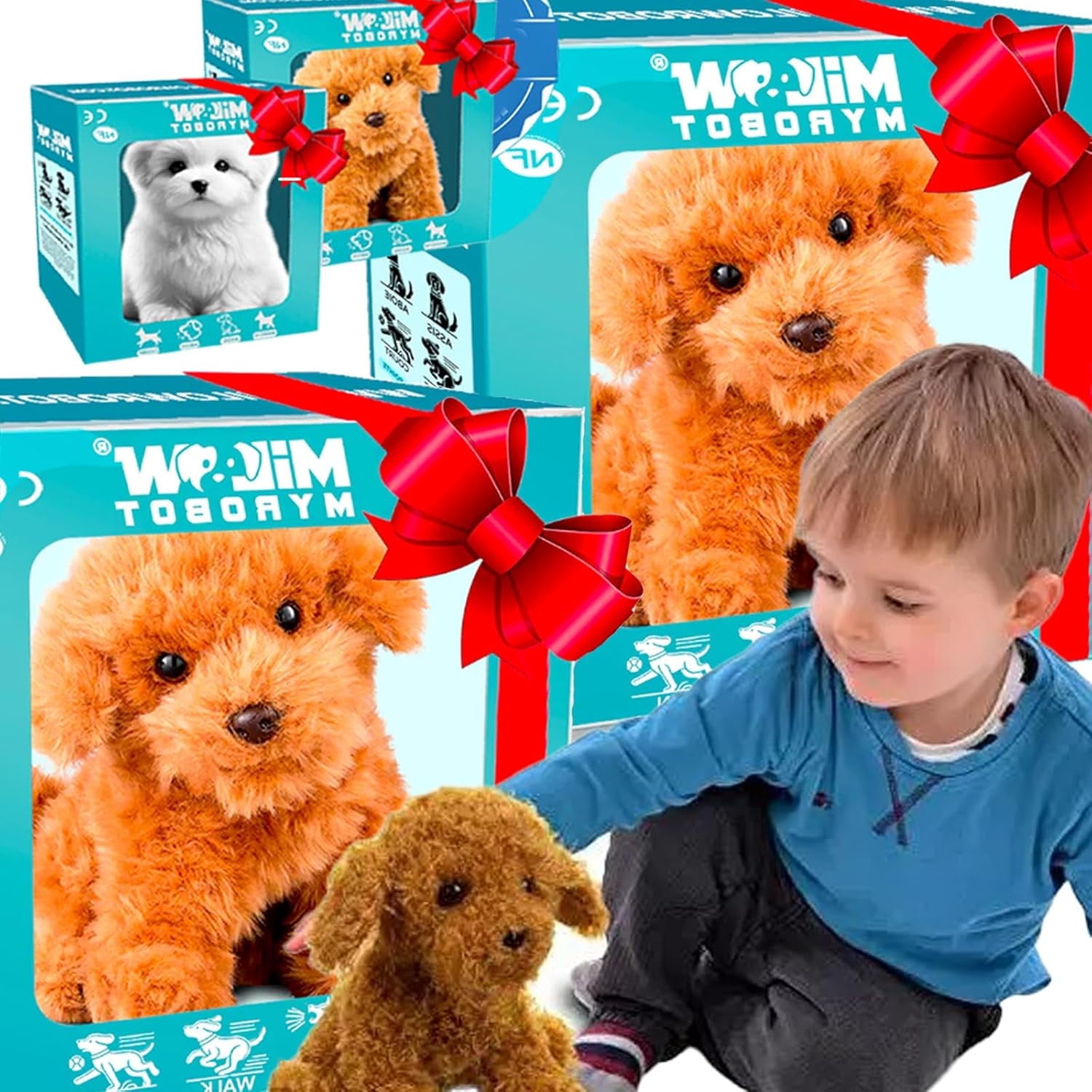 Milow - My Realistic Robot Puppy, Milow Robot Puppy, Robot Puppy That Acts Like a Real Puppy ...