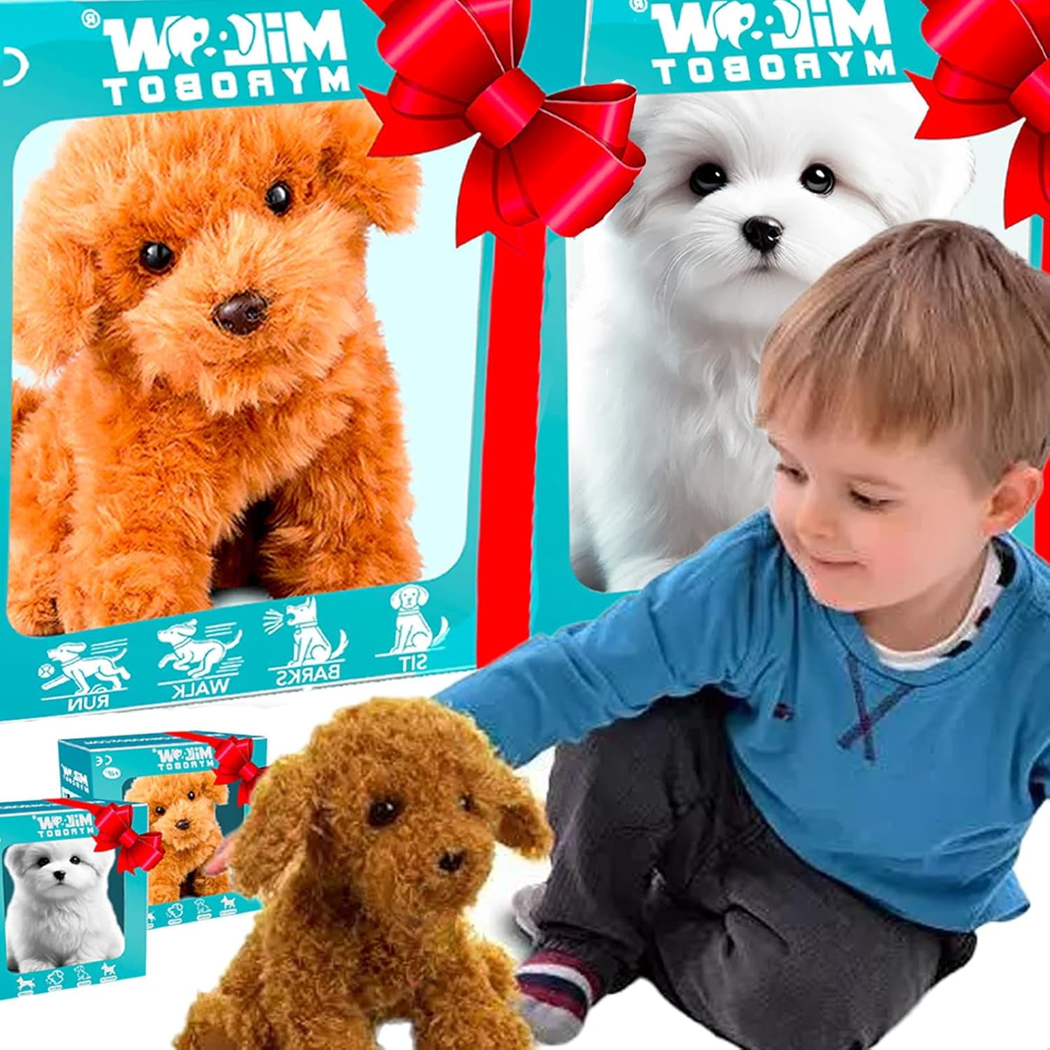 Milow - My Realistic Robot Puppy, Milow Robot Puppy, Robot Puppy That Acts Like a Real Puppy ...