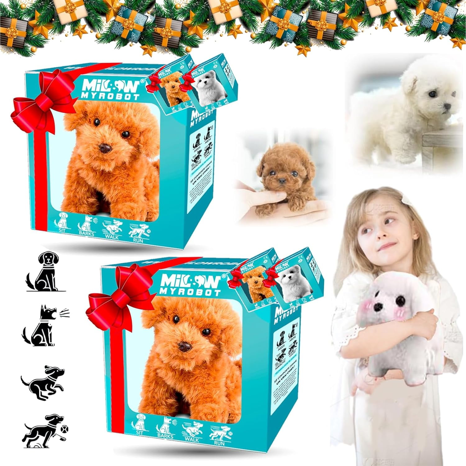 Milow - My Realistic Robot Puppy, Milow Robot Puppy, Plush Toy Dog ...