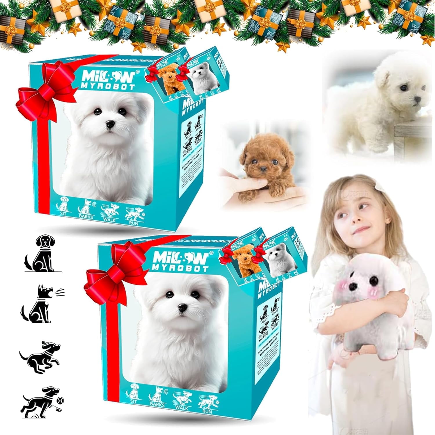 Milow - My Realistic Robot Puppy, Milow Robot Puppy, Plush Toy Dog ...