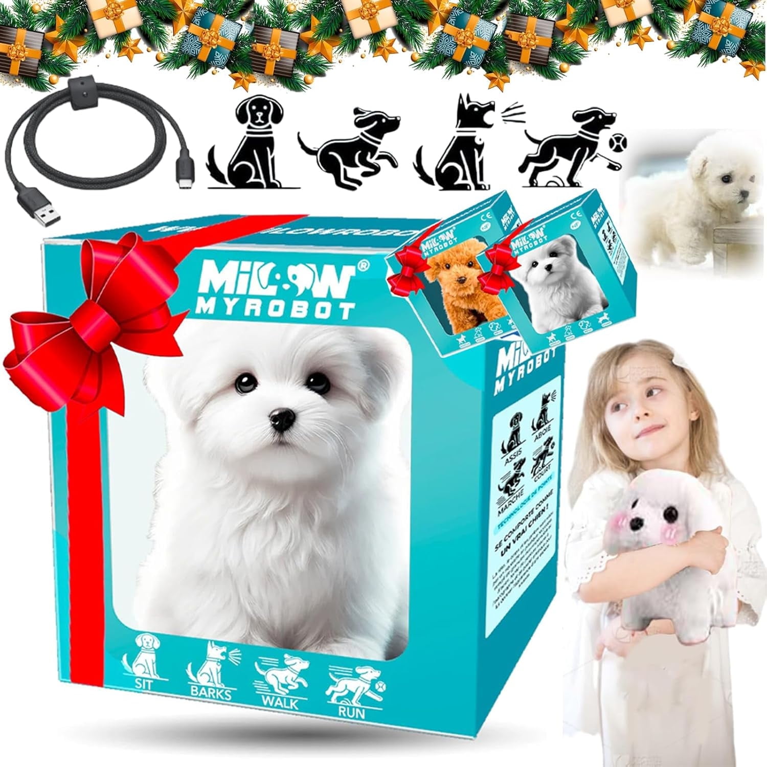 Milow - My Realistic Robot Puppy, Milow Robot Puppy, Plush Toy Dog ...