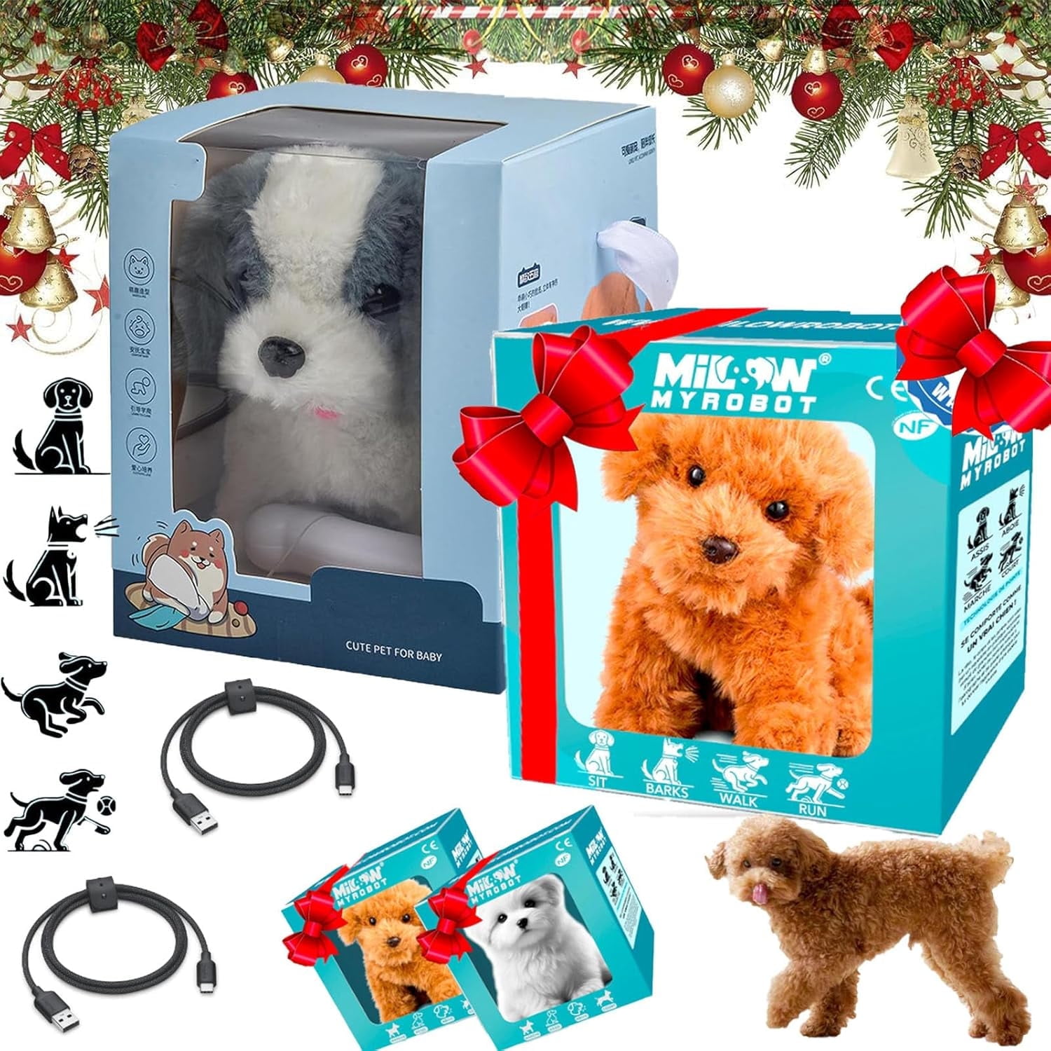 Milow Robot Puppy, Milow - My Realistic Robot Puppy, 7.9 Inch My Puppy ...