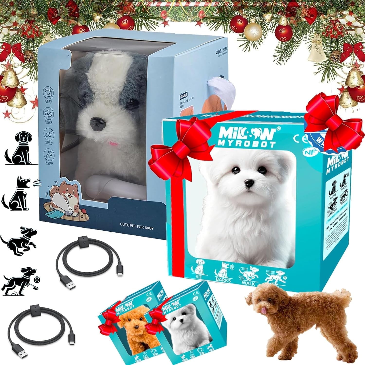 Milow Robot Puppy, Milow - My Realistic Robot Puppy, 7.9 Inch My Puppy ...