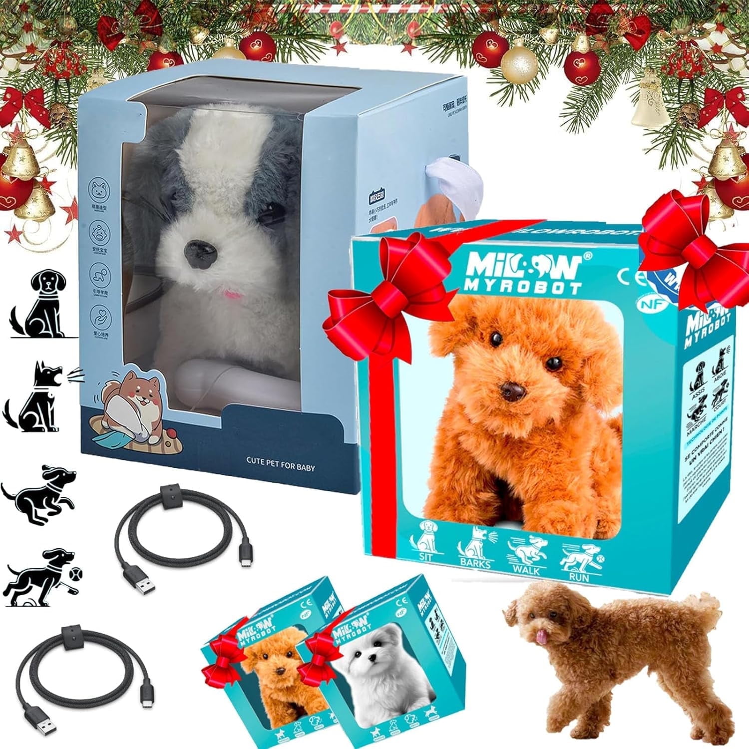 Milow Robot Puppy, Milow - My Realistic Robot Puppy, 7.9 Inch My Puppy ...