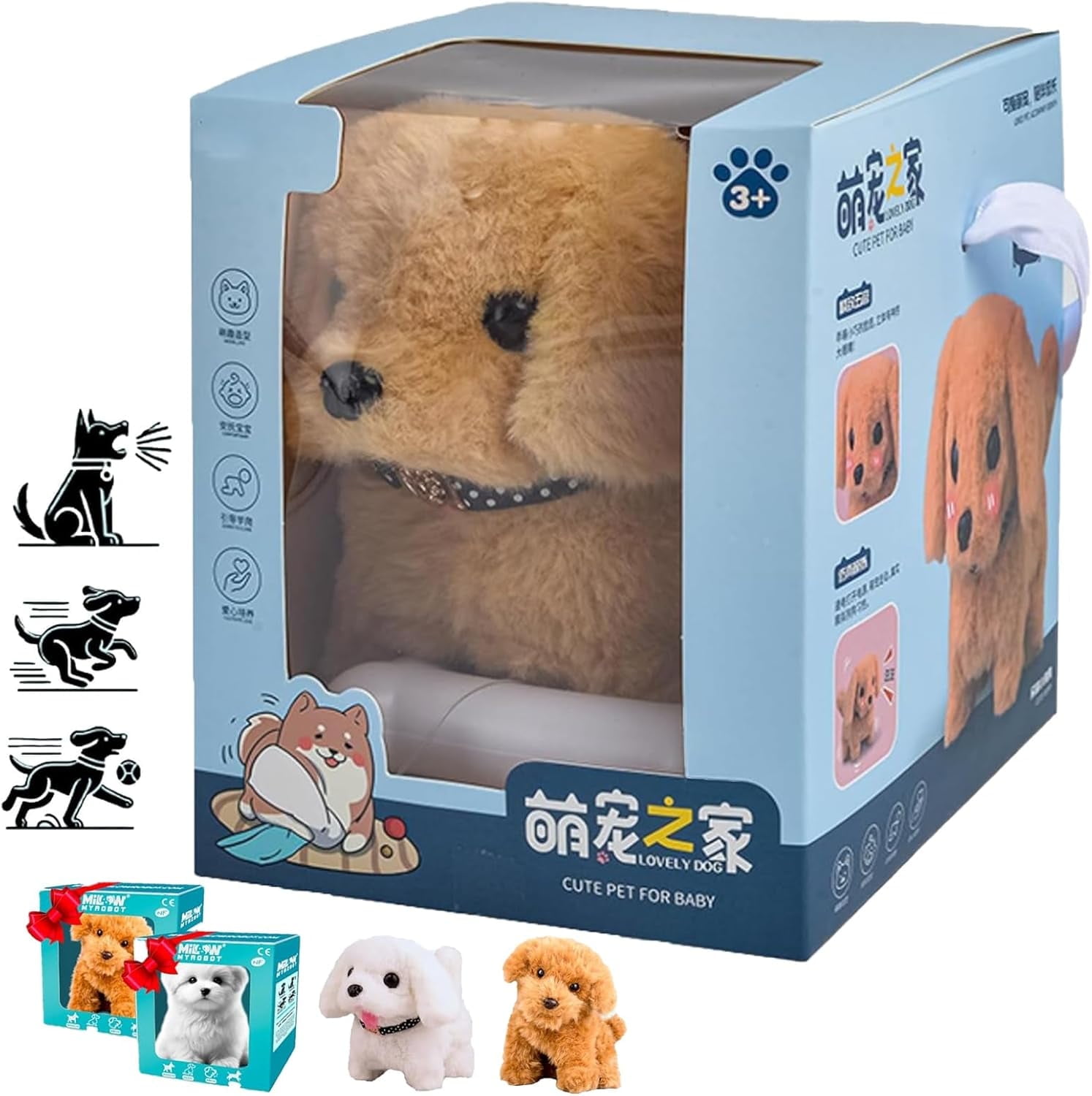 Milow Robot Puppy, Milow - My Realistic Robot Puppy, Interactive Plush ...